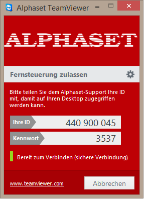 Teamviewer Support - Alphaset